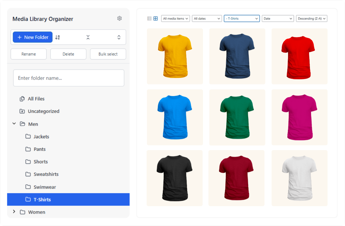 Media Library Organizer – WordPress Media Library Folders - Media ...